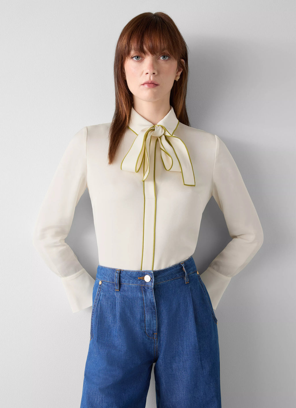Elisa Crepe Blouse - White – Monkee's of Peachtree Battle